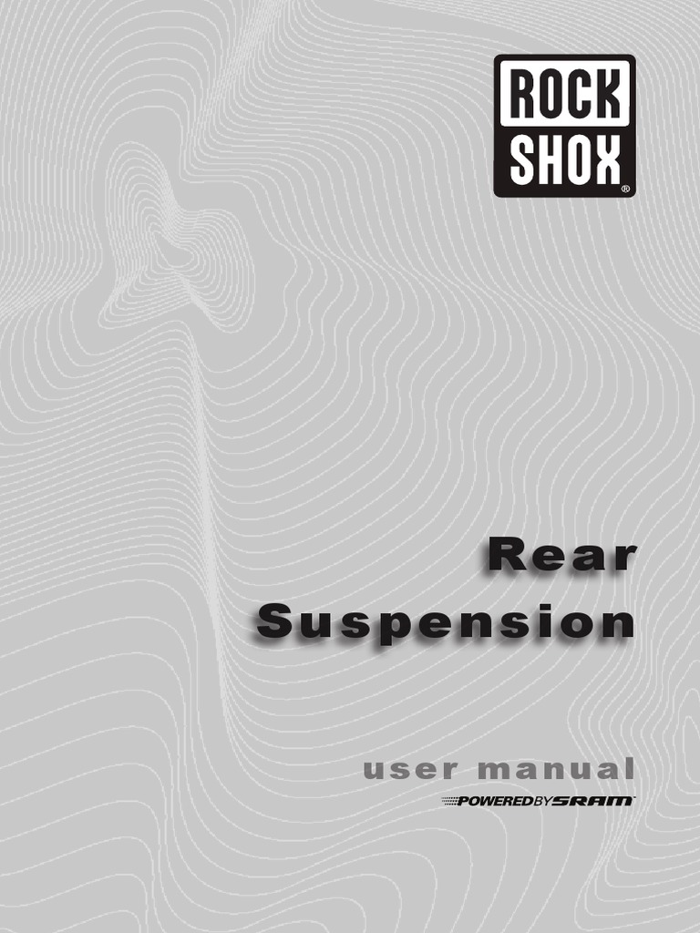 Rock Shox Rear Suspension Tuning Manual | PDF | Statutory Law | Brake