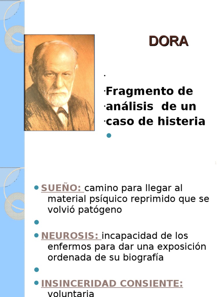 Caso DORA Sigmund Freud | PDF | Mente inconsciente | Sigmund Freud