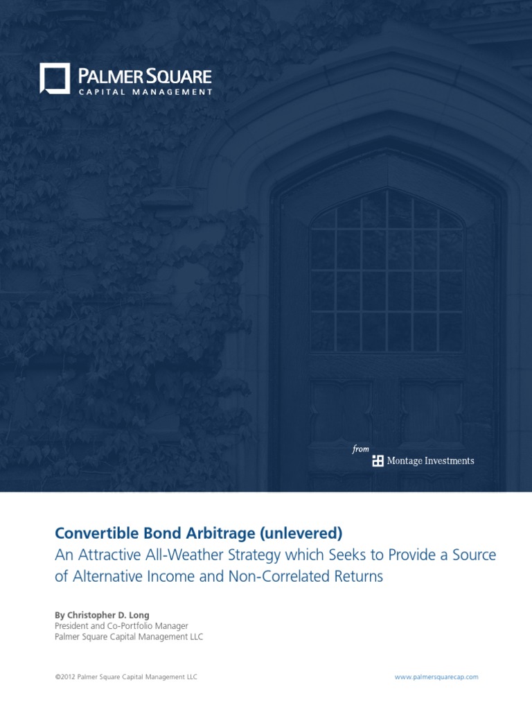 PS Convertible Bond Arbitrage 081312 | PDF | Arbitrage | Bonds (Finance)