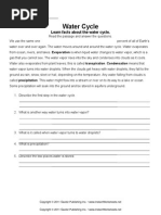 3rd Grade - Water Cycle Worksheet | PDF