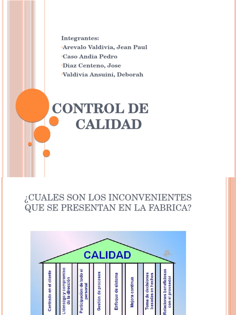 Control de Calidad | PDF | Calidad (comercial) | Marketing