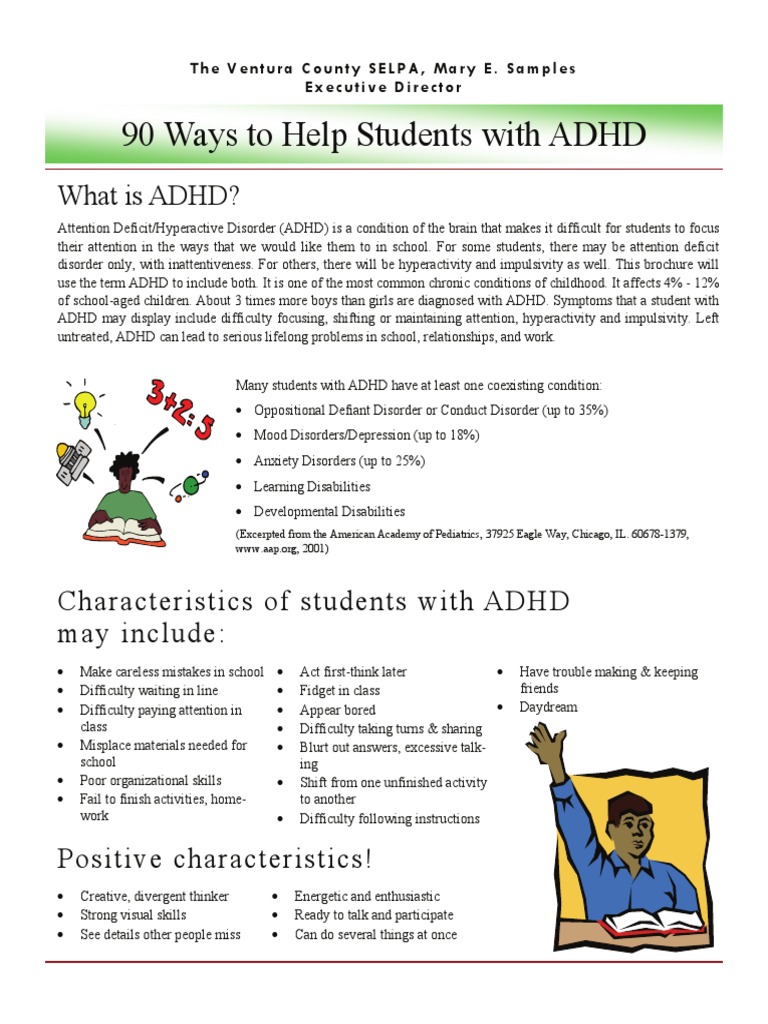 ADHD Brochure | Download Free PDF | Individualized Education Program | Attention Deficit ...