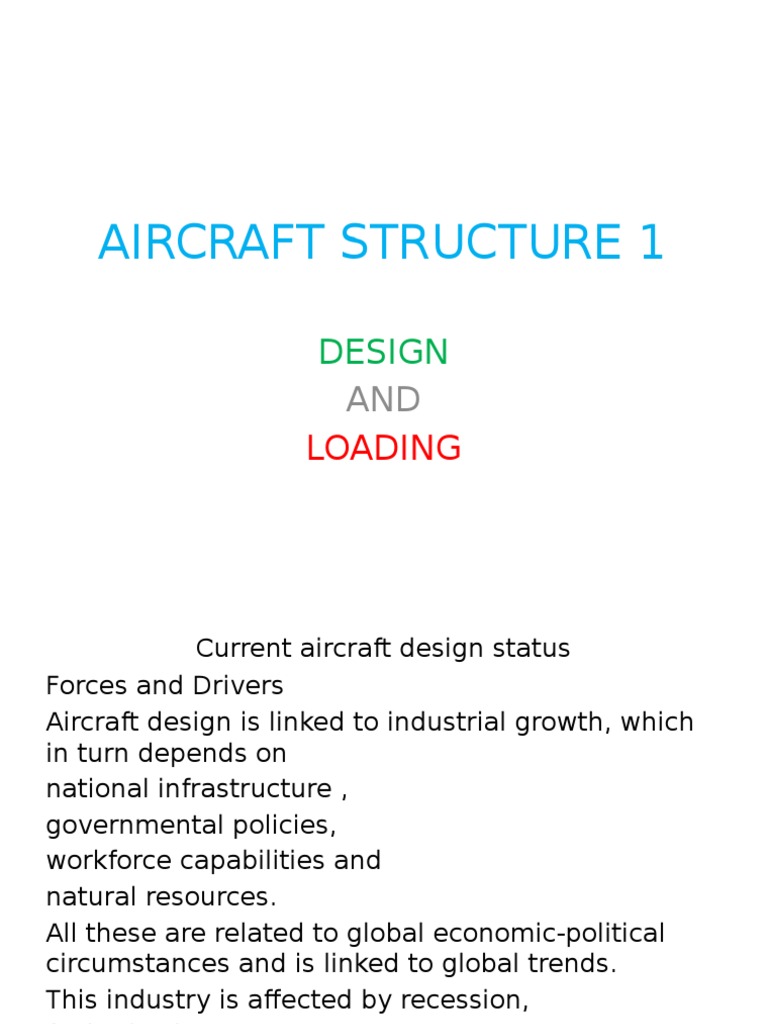 Design Aircraft Structure 1 | PDF | Airfoil | Lift (Force)