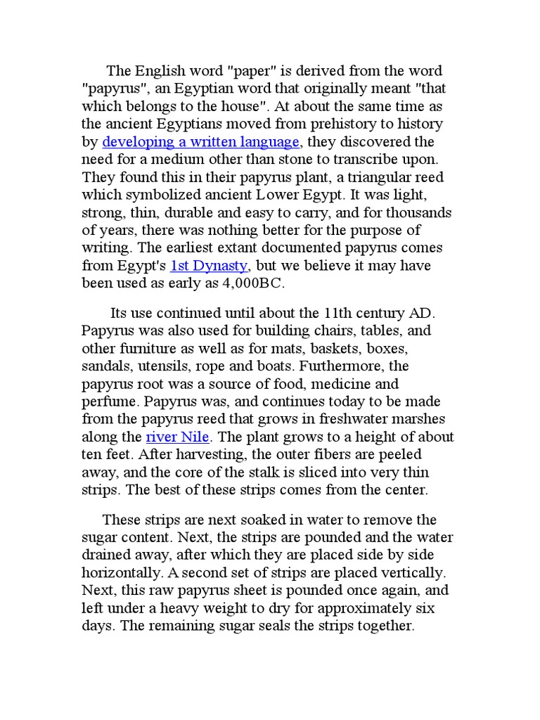 Papyrus | PDF | Papyrus
