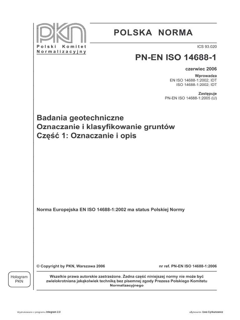 Pn-En Iso 14688-1 | PDF