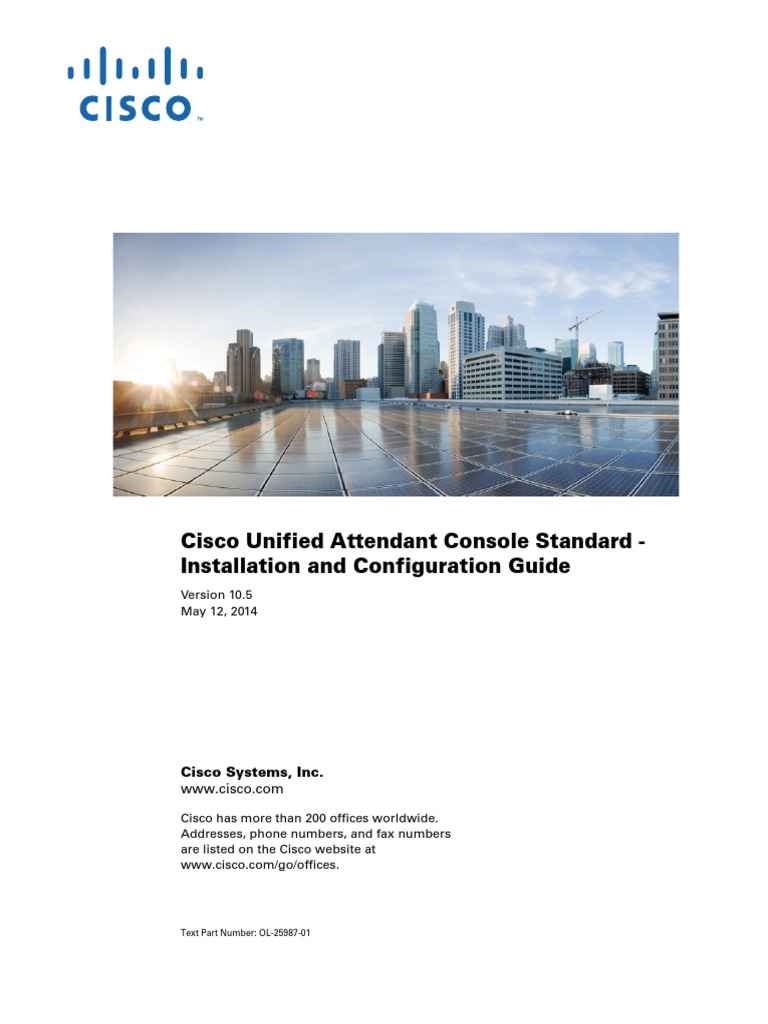 Cisco Unified Attendant Console Standard - Installation and Configuration Guide | PDF | Command ...