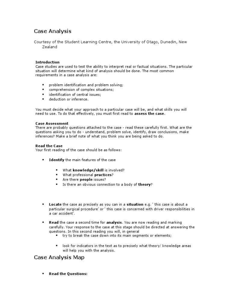 Case Analysis | PDF | Applied Psychology | Cognition