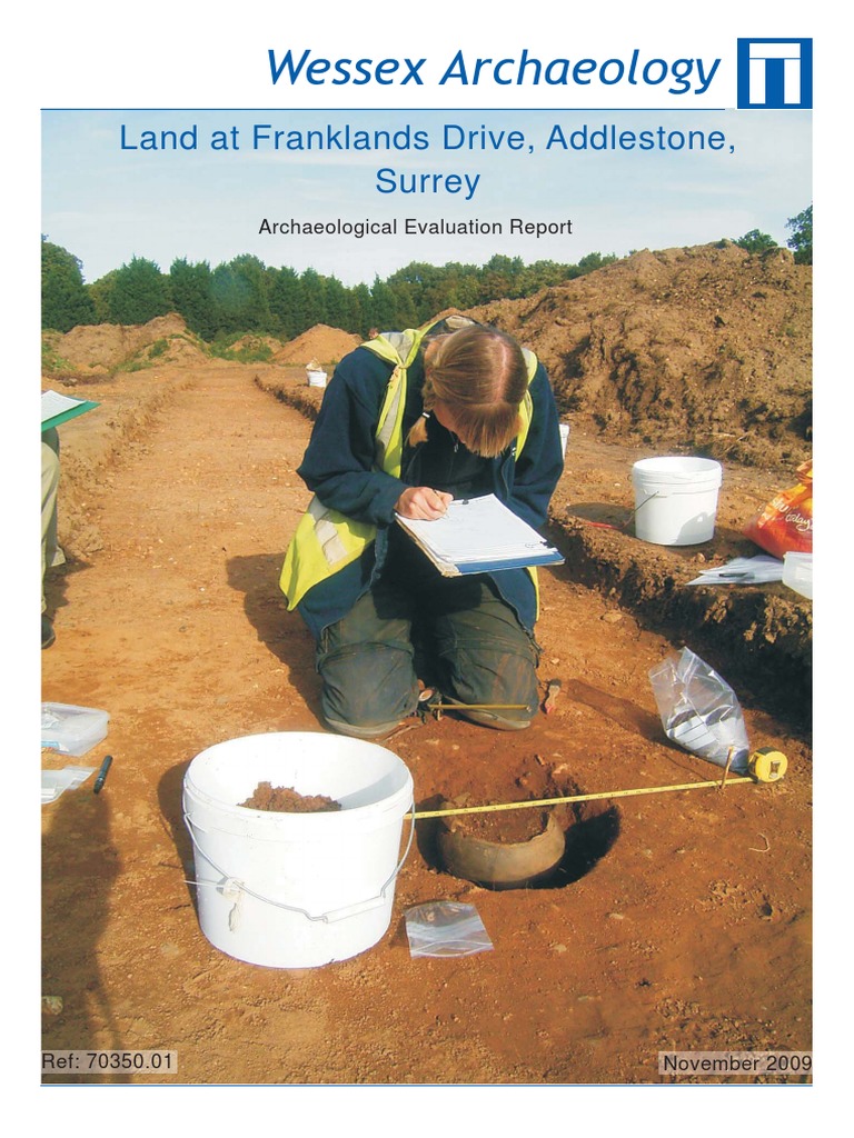 Land at Franklands Drive, Addlestone, Surrey | PDF | Excavation ...