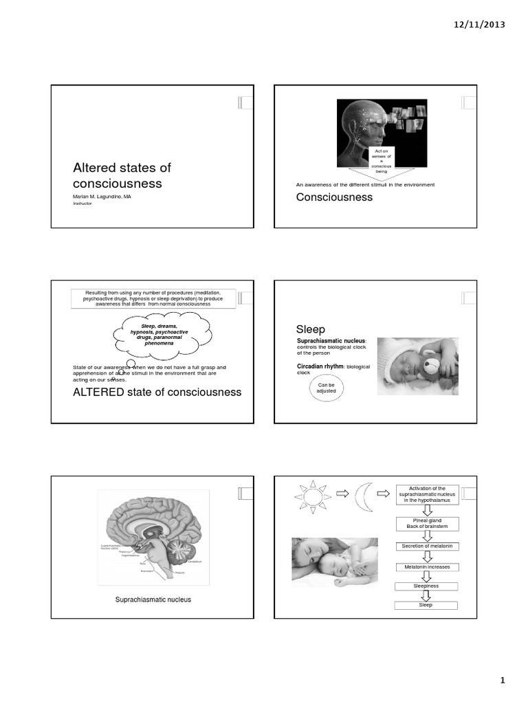 Altered States of Consciousness | PDF | Sleep | Hypnosis