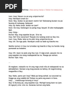 Acting Script Tagalog | PDF