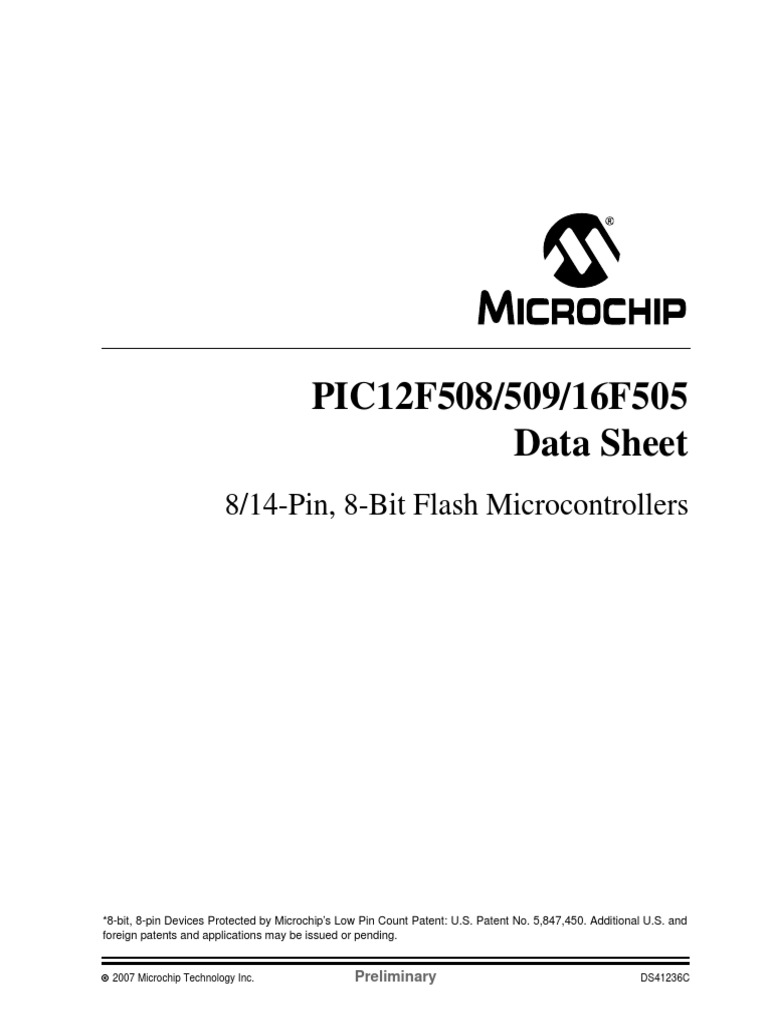 12f508 PDF | Download Free PDF | Instruction Set | Microcontroller