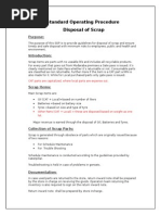 Scrap Management Standard Operating Procedure | PDF | Scrap | Packaging ...