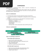 Basics of Compressor | PDF | Gas Compressor | Pump