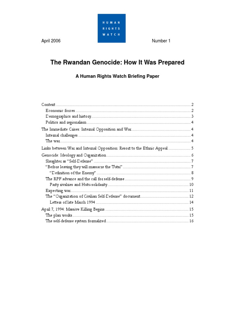 Rwanda Genocide | PDF | Rwandan Genocide | Rwanda