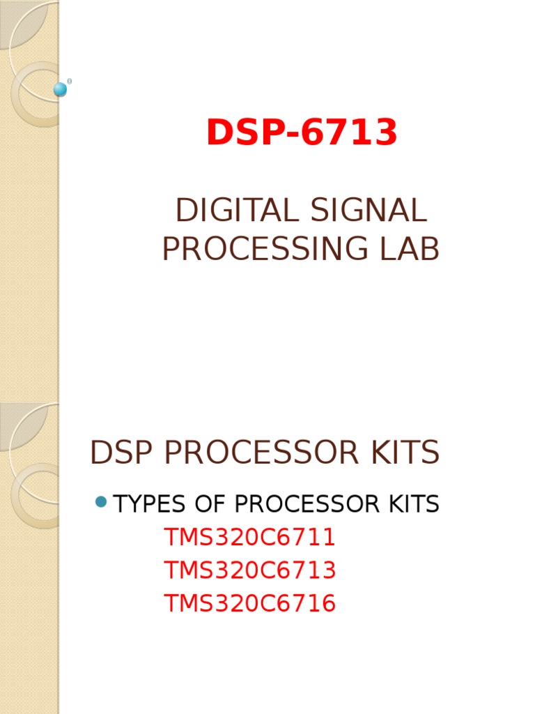 225 Mhz Tms320c6713 Dsp And C6713 Dsk Board Guide Pdf Digital Signal Processor Digital Audio 