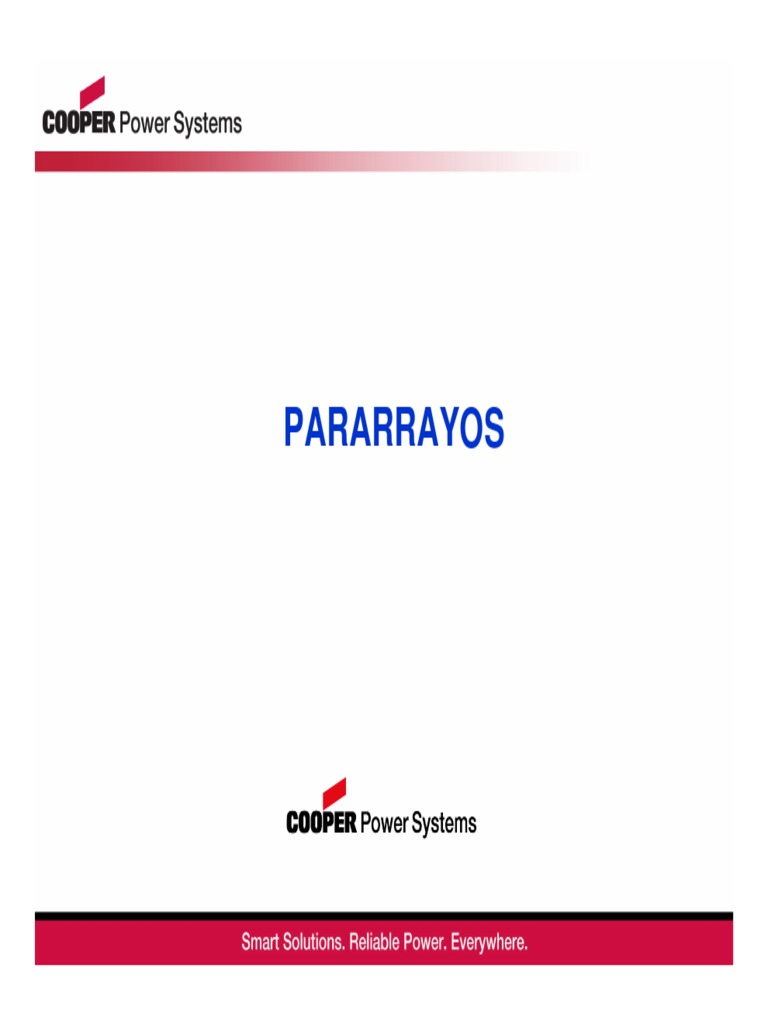 PARARRAYOS | PDF | Corriente eléctrica | Relámpago