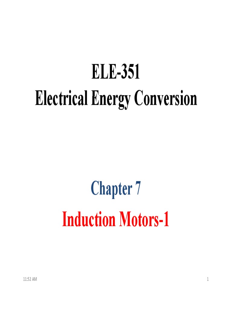 Induction Motor 1 | PDF | Electric Motor | Electromagnetic Induction