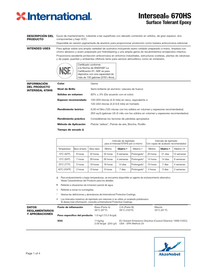 Interseal 670hs | Aluminio | Acero