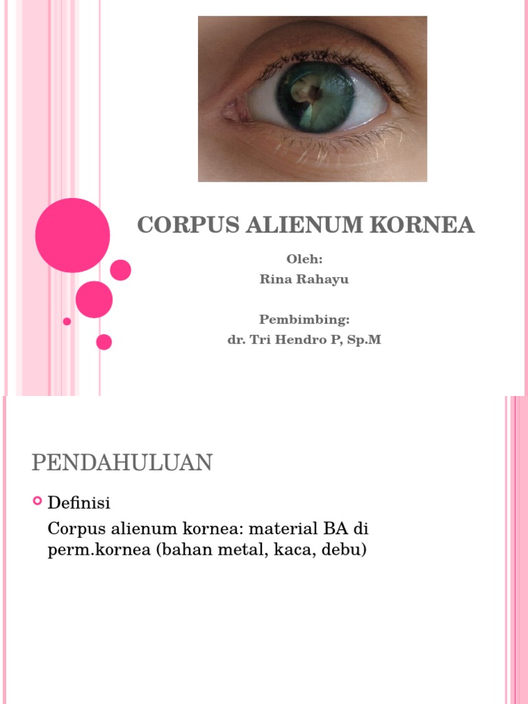 Corpus Alienum Kornea | PDF