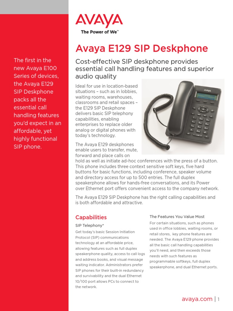 E129 SIP Deskphone-SME7492 | PDF | Session Initiation Protocol | Telephone