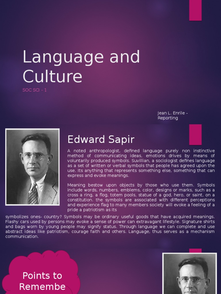 Language and Culture | PDF | Anthropology | Relativism