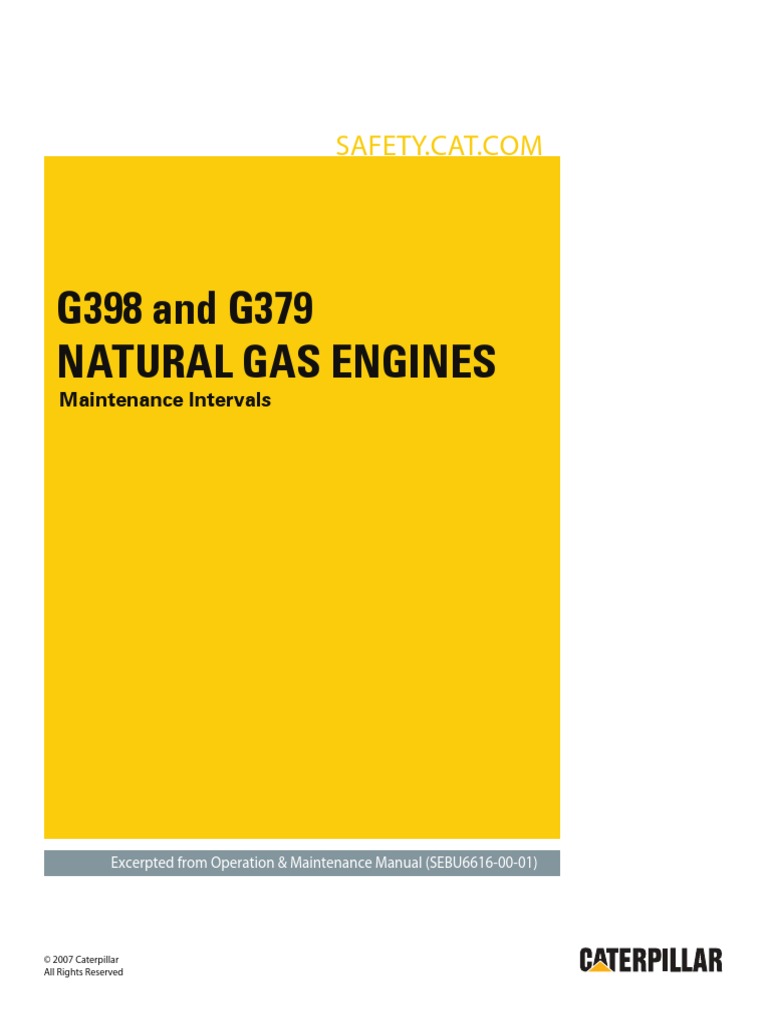 G398 and G379 Natural Gas Engines | PDF