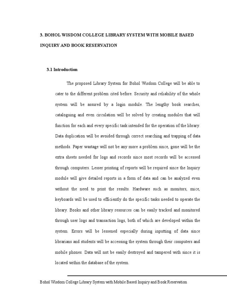 Chapter 3 System Design and Specification For Library System | PDF ...