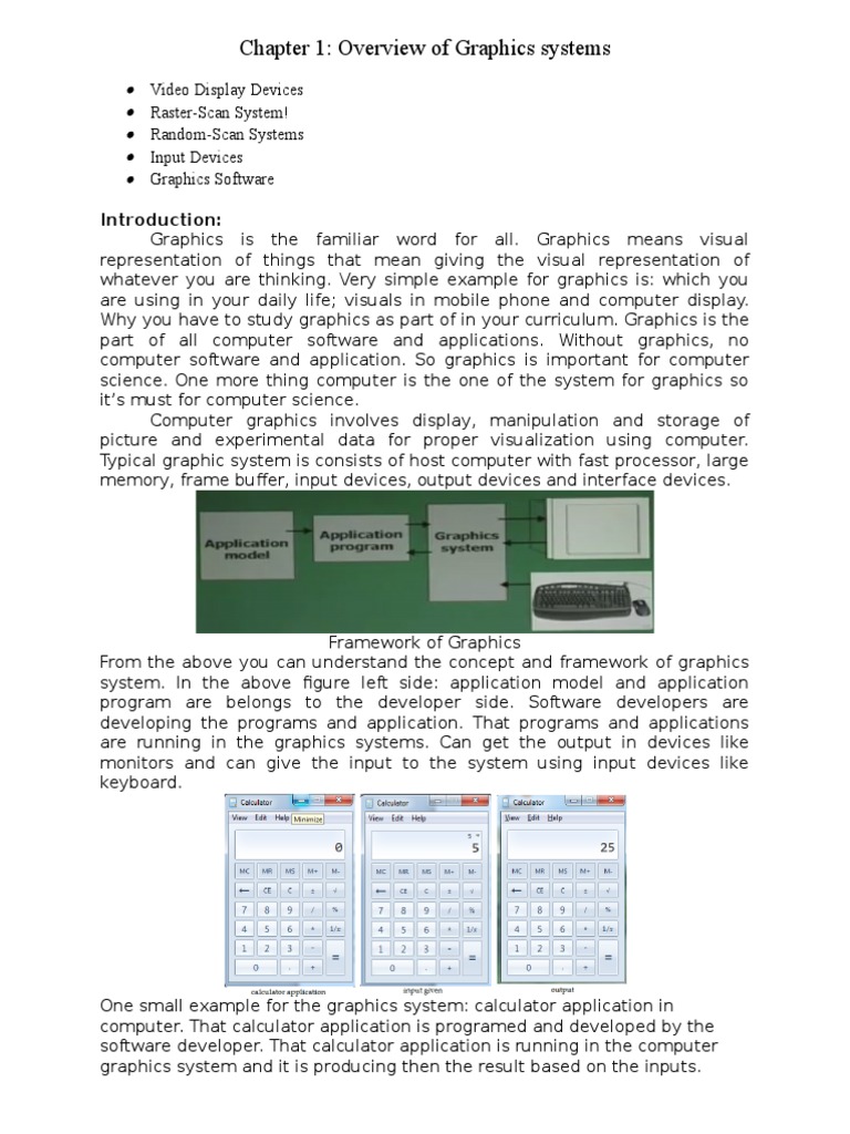 Chapter 1: Overview of Graphics Systems | PDF | Cathode Ray Tube ...