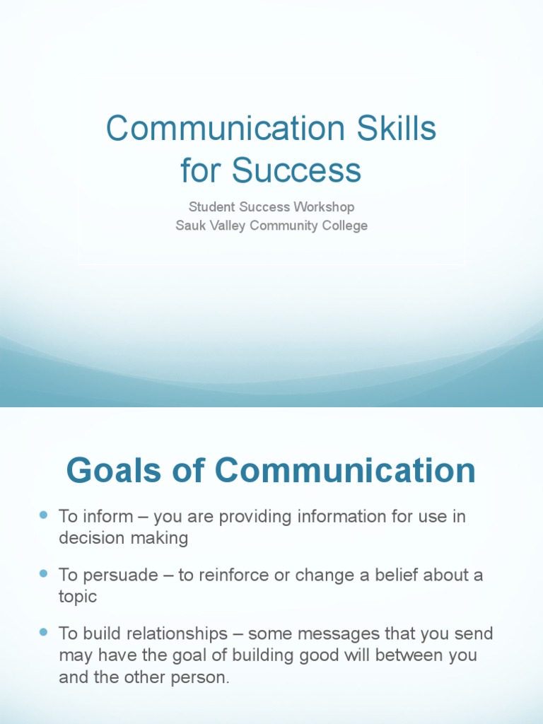 Effective Communication Skills Workshop | PDF