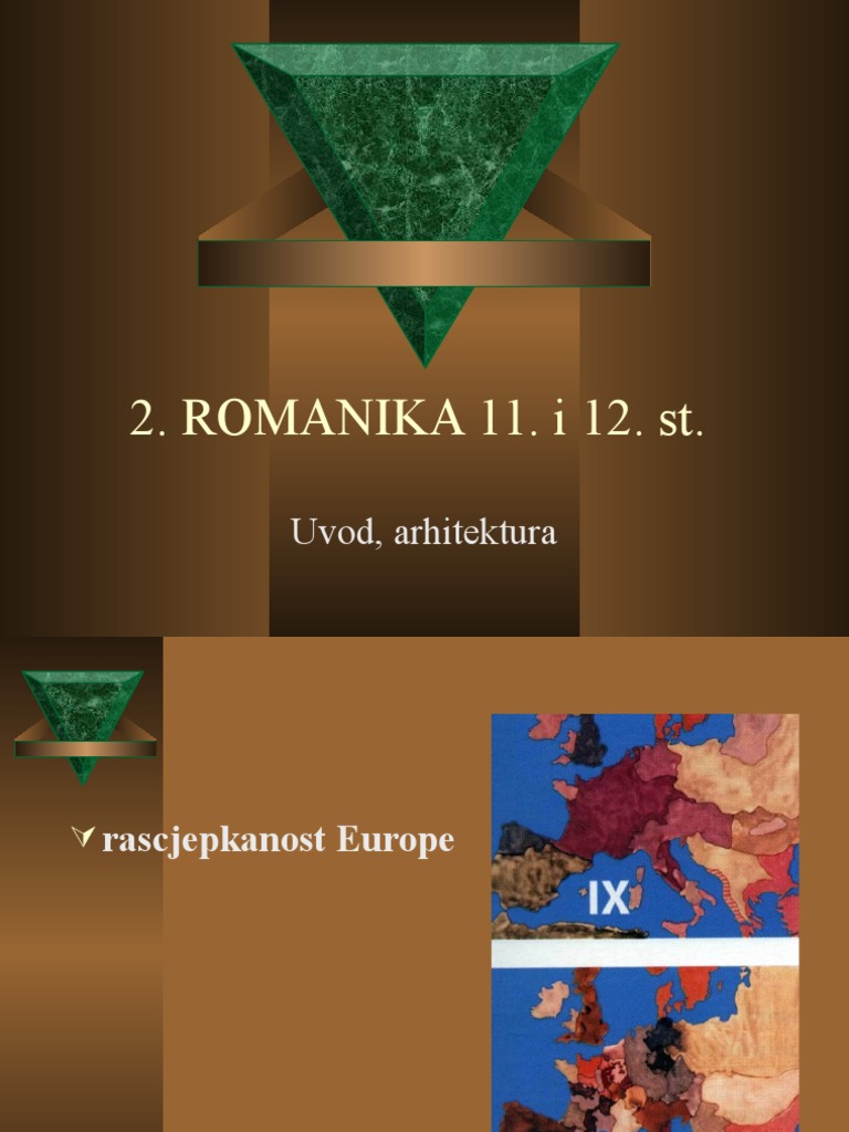 ROMANIKA Uvod, Arhitektura | PDF