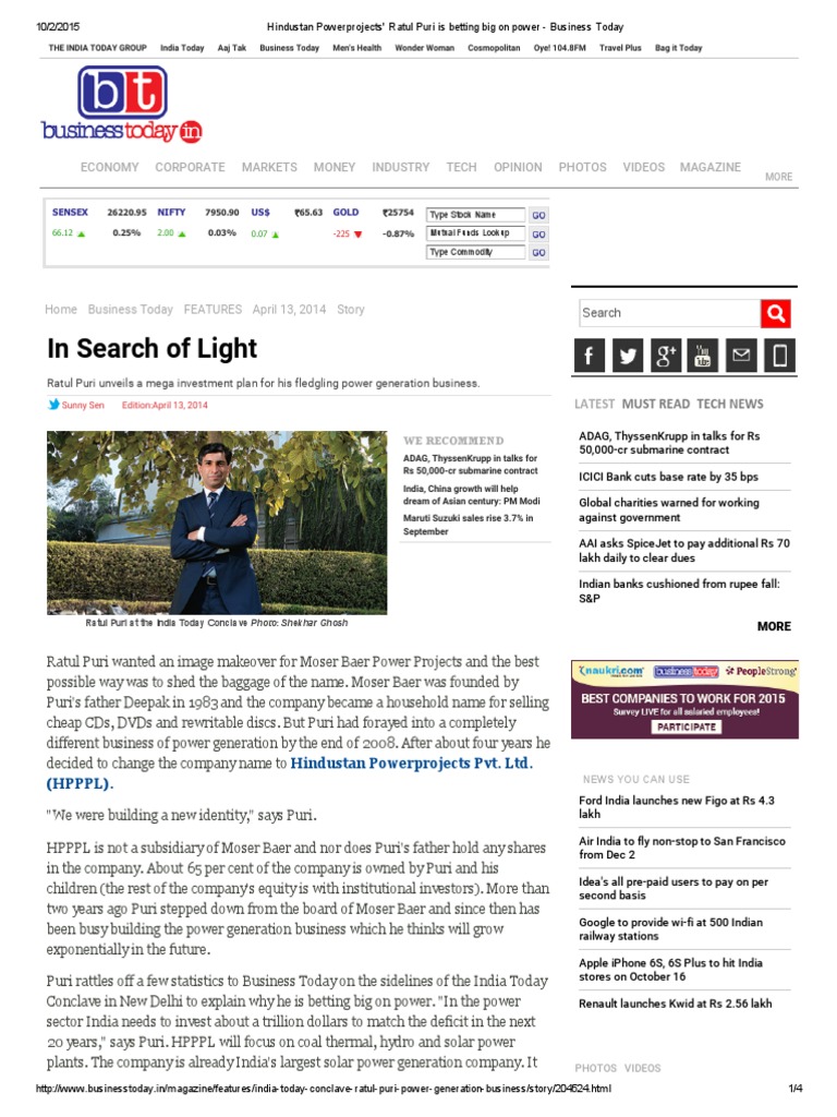 In Search of Light: Economy Corporate Markets Money Industry Tech ...