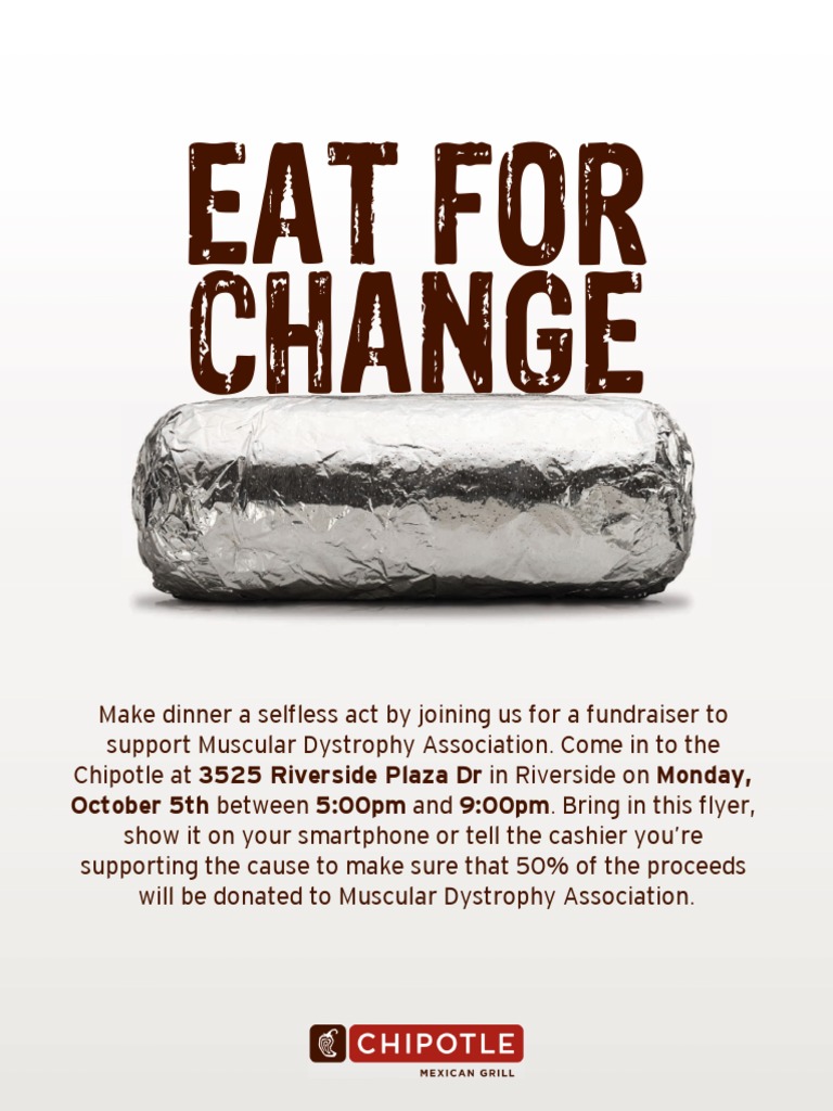 Eat For Change: October 5th Between 5:00pm and 9:00pm. Bring in This ...
