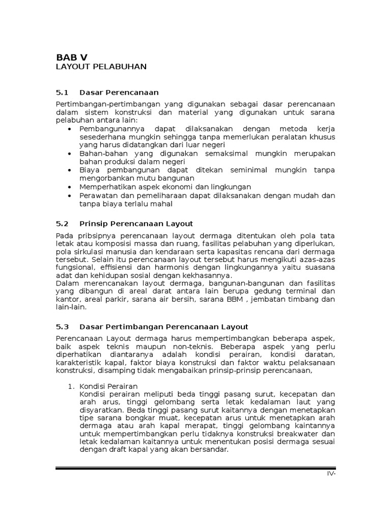 Layout Pelabuhan | PDF