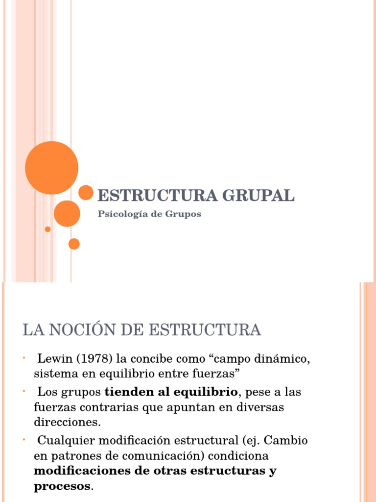 Estructura Grupal | PDF | Comportamiento | Liderazgo