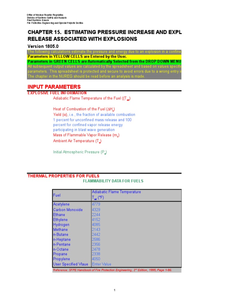 Explosion Energy Analysis Guide | PDF