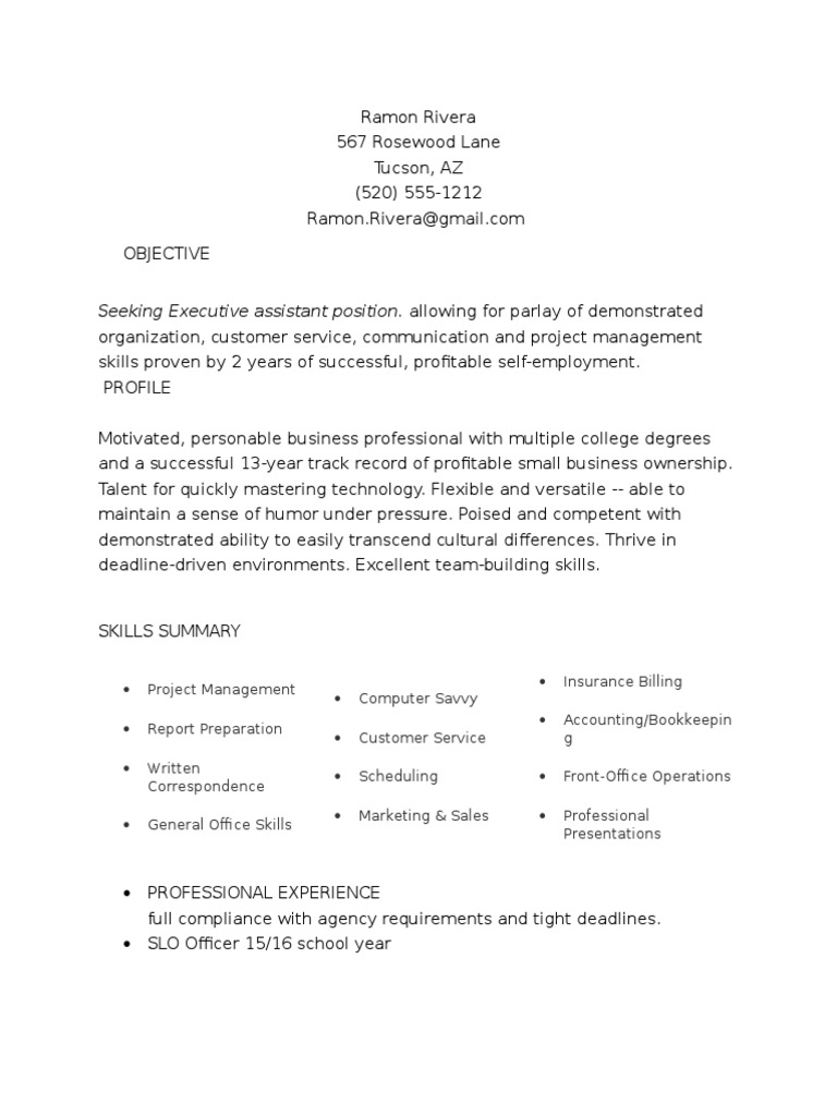 Ramon Rivera Resume | PDF | Business