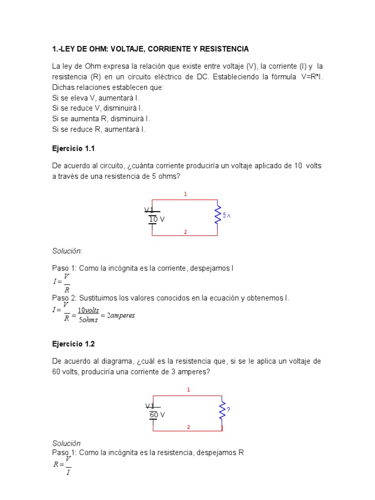 Circuitos en Serie | PDF | Resistencia Eléctrica y Conductancia | Corriente eléctrica
