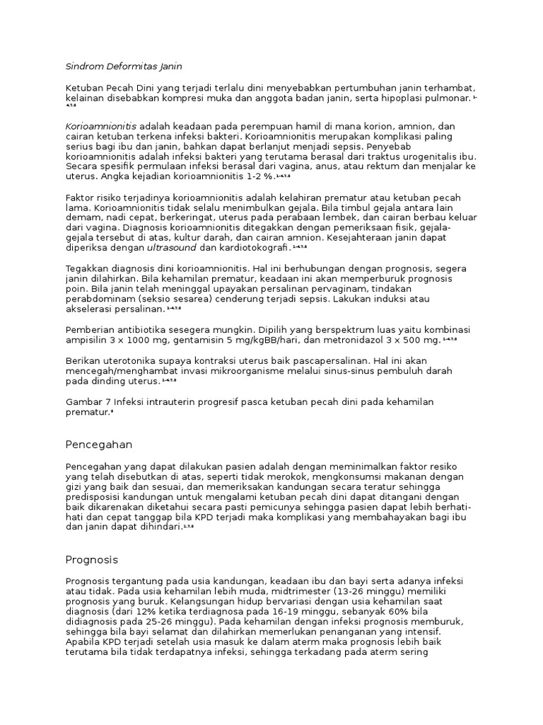 Komplikasi Korioamnionitis dan Pencegahannya | PDF | Pengembangan Diri ...
