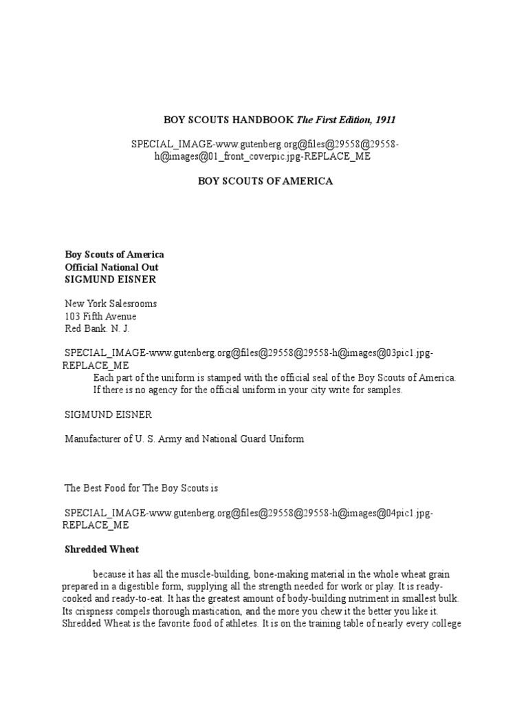 Boy Scouts Handbook 1911 Edition | PDF | Scouting | Boy Scouts Of America
