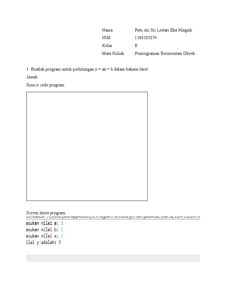 Java Programming Assignments | PDF | Computers | Technology & Engineering