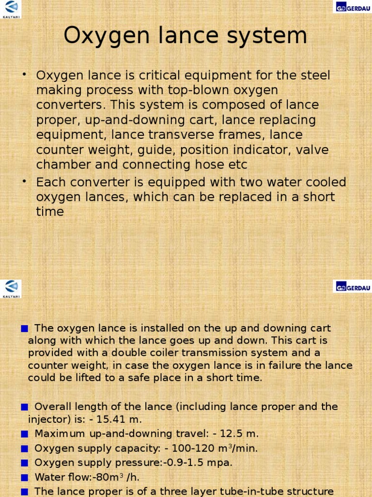 Oxygen Lance System | Download Free PDF | Valve | Engines