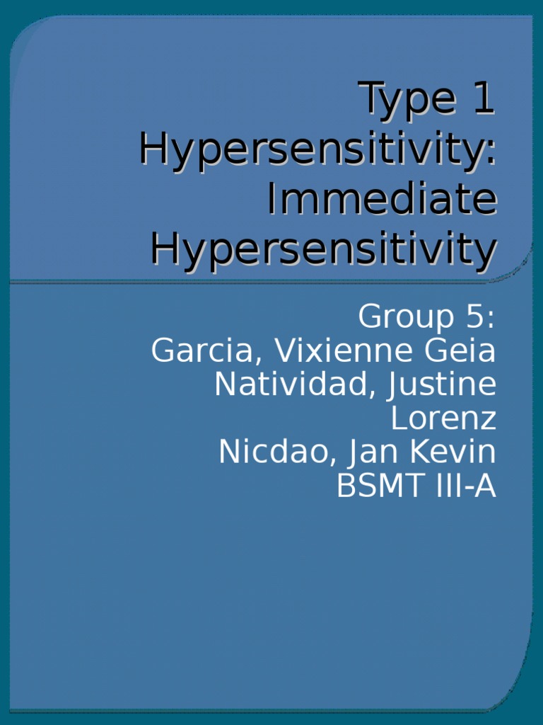 Type 1 Hypersensitivity | PDF | Allergy | Allergen