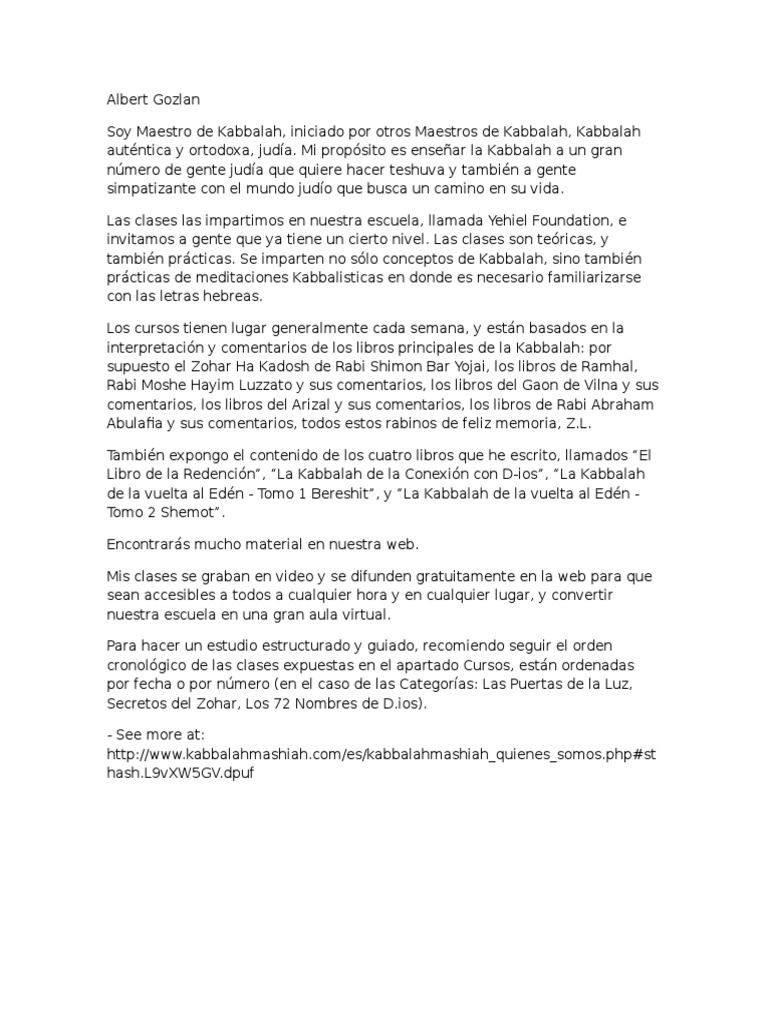 Albert Gozlan | PDF | Religión y espiritualidad