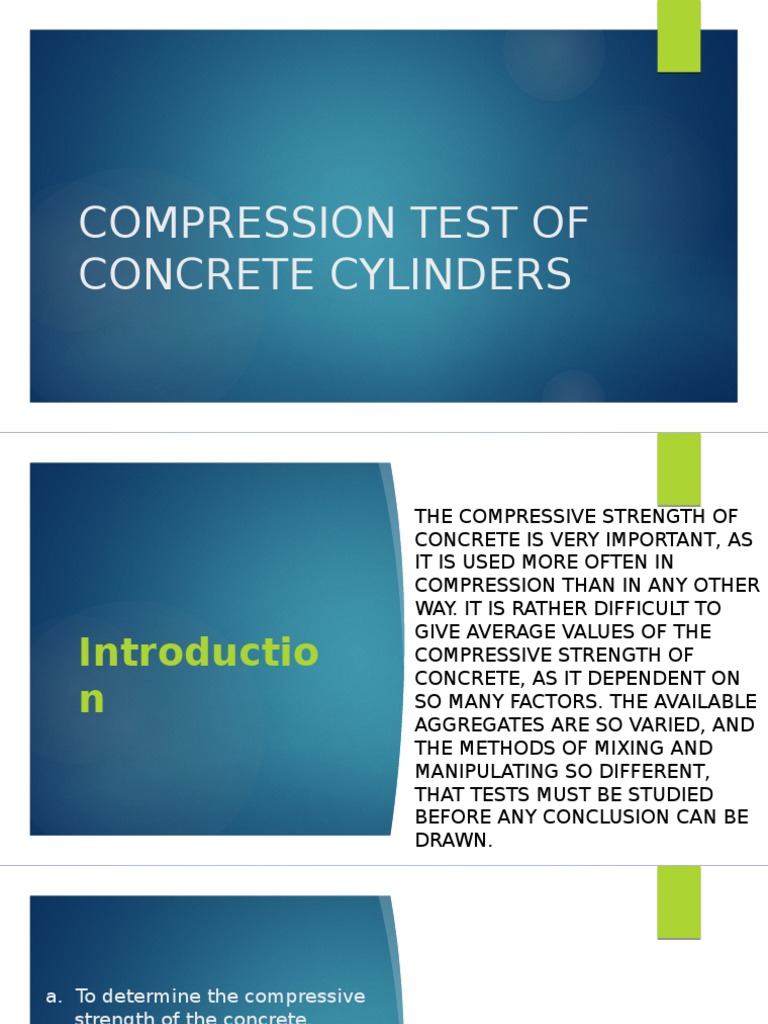 Concrete Cylinder Compression Test | PDF | Home & Garden