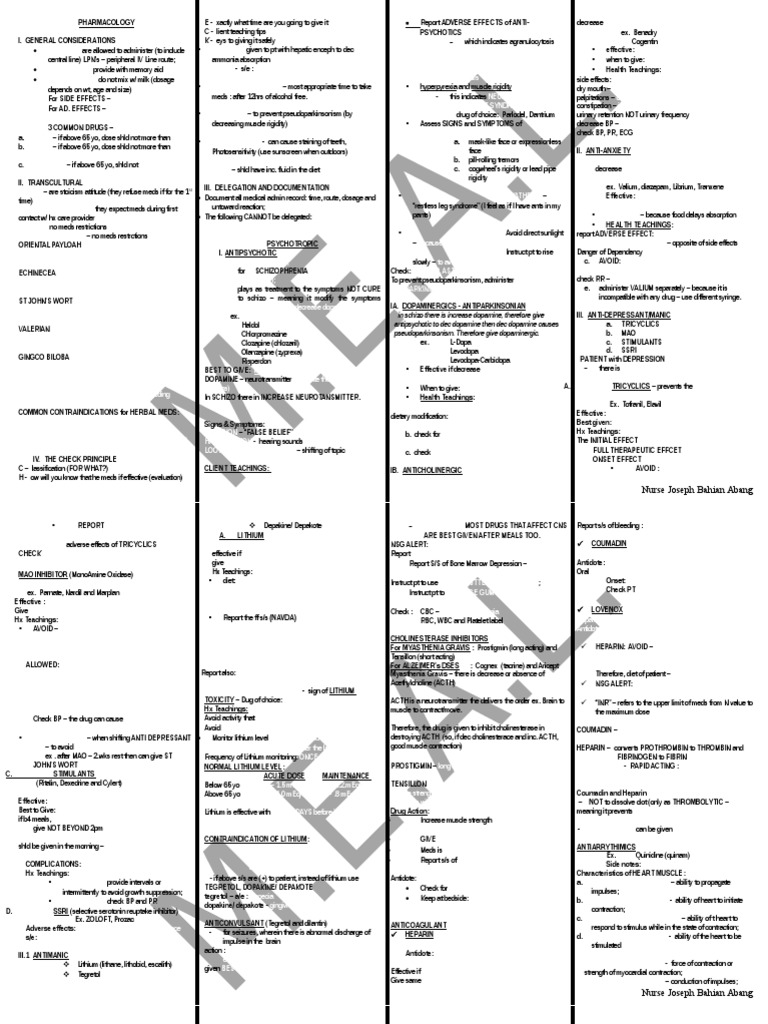 Dopakine and Quinidex Overview | PDF | Antipsychotic | Coagulation