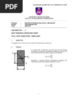 Heat Transfer Lab Report | PDF | Thermal Conduction | Heat Transfer