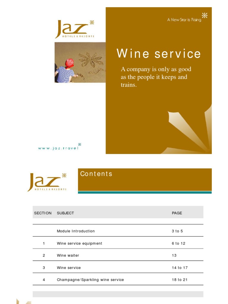 Wine Service Essentials - PPT (Compatibility Mode) | PDF | Wine | Champagne