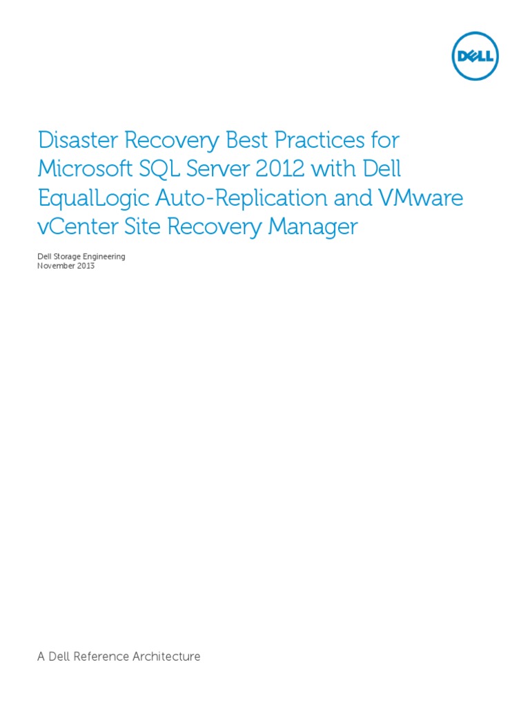 SRM Best Practices | PDF | Replication (Computing) | Virtual Machine