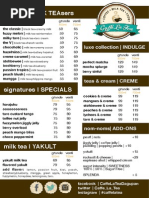 The Coffee Bean Tea Leaf Digital Menu | PDF