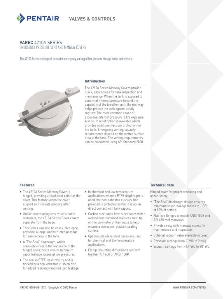 Varec 4210A Catalog | PDF | Trademark | Valve